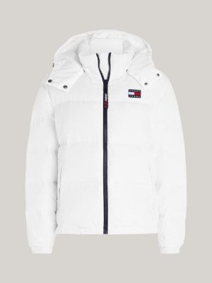 Alaska Puffer Jacke Mit Kapuze Weiß Tommy Hilfiger