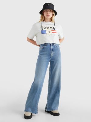 Claire High Rise Wide Leg Jeans Denim Tommy Hilfiger
