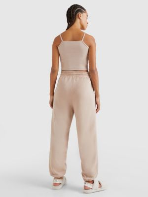 Relaxed Fit Terry Jogginghose Mit Bündchen Rosa Tommy Hilfiger
