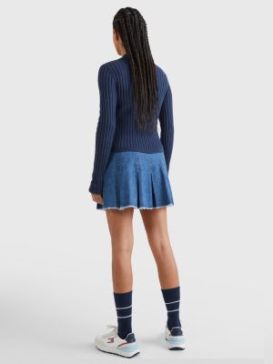 Essential Mock Turtleneck Boxy Jumper Blue Tommy Hilfiger