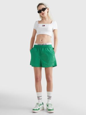 Archive Crop Top Mit Quadratischem Ausschnitt Weiß Tommy Hilfiger