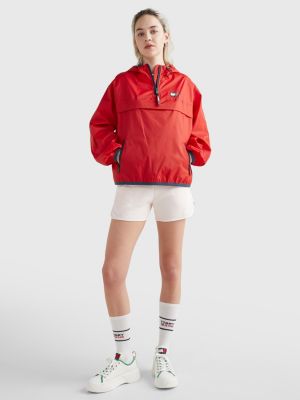 Verstaubare Chicago Windjacke Im Popover Look Rot Tommy Hilfiger