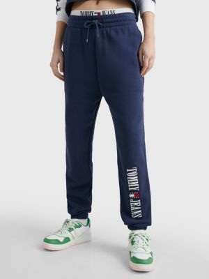 Archive Relaxed Fit Jogginghose Mit Badge Blau Tommy Hilfiger