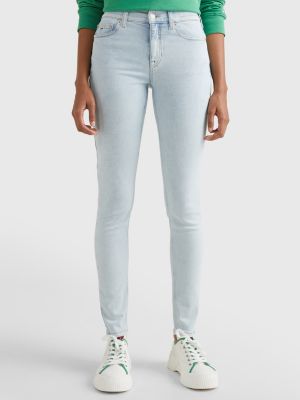 Nora Mid Rise Skinny Faded Jeans Denim Tommy Hilfiger