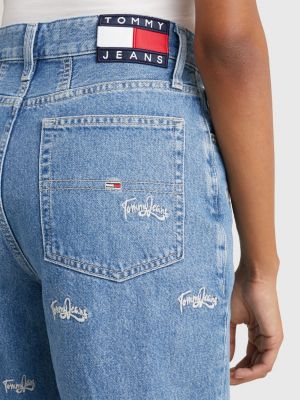 Mom Ultra High Rise Tapered Jeans Denim Tommy Hilfiger