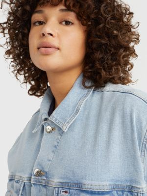 Curve Oversized Denim Trucker Jacket Denim Tommy Hilfiger