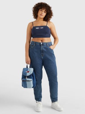 Curve Archive Strap Crop Top Blue Tommy Hilfiger