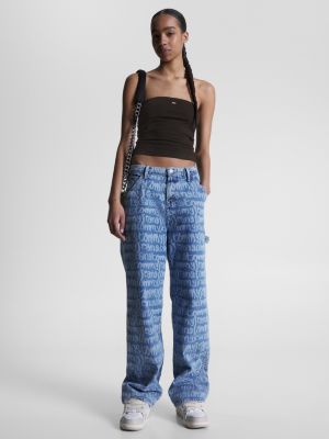 Essential Flag Patch Tube Top Black Tommy Hilfiger