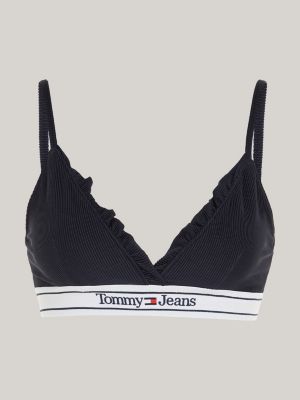 Bralette Zonder Vulling Met Logoband Blauw Tommy Hilfiger