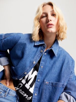 Oversized Denim Overshirt Denim Tommy Hilfiger