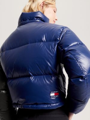 Cropped Alaska Puffer Jacket Blue Tommy Hilfiger
