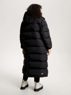 Curve Maxi Alaska Puffer Coat Black Tommy Hilfiger