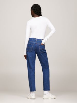 Essential Slim Fit Langarm Body Weiß Tommy Hilfiger