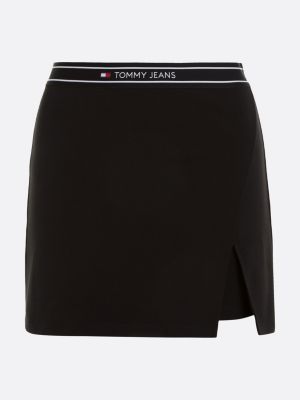 Mini Skort Met Logotaille Zwart Tommy Hilfiger