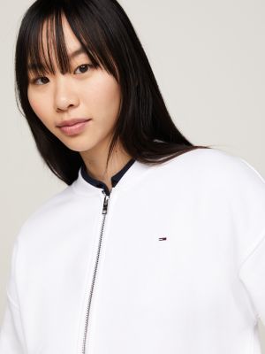 Essential Relaxed Fit Bomberjacke Weiß Tommy Hilfiger