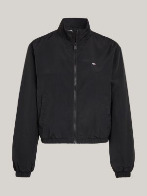 Essential Zip-Thru Windbreaker Jacket | Black | Tommy Hilfiger