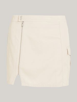 Cargo Minirok Met Rits Beige Tommy Hilfiger