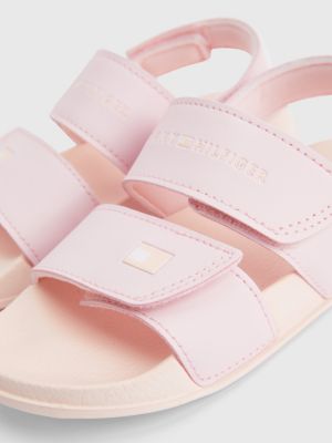 Flag Hook And Loop Sandals Pink Tommy Hilfiger