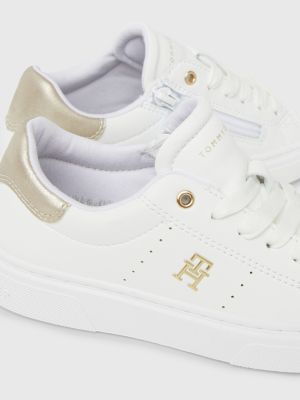 Lace Up Sneaker Weiß Tommy Hilfiger