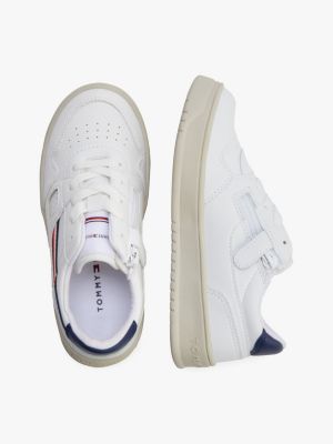 Signature Tape Lace Up Trainers White Tommy Hilfiger