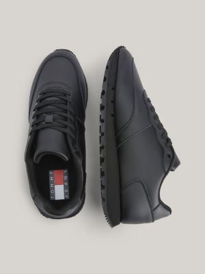 Baskets De Running Essential En Cuir Enduit Blanc Tommy Hilfiger