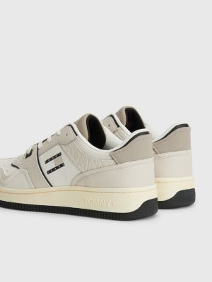 Retro Basketball Trainers White Tommy Hilfiger