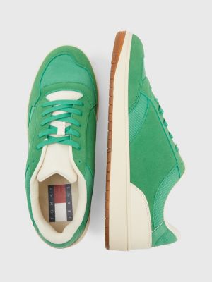 Sneakers Rétro Con Suola Preformata Verde Tommy Hilfiger