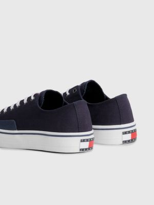 Essential Canvas Skate Trainers Blue Tommy Hilfiger