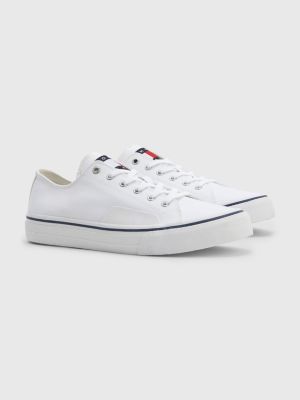 Essential Skater Sneaker Aus Canvas Weiß Tommy Hilfiger