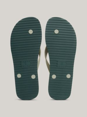 Logo Beach Flip-Flops | Green | Tommy Hilfiger