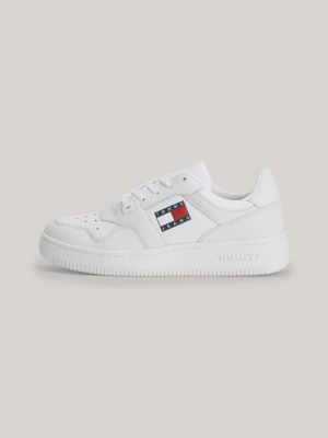 Sneakers Essential Rétro Stile Basket Bianco Tommy Hilfiger