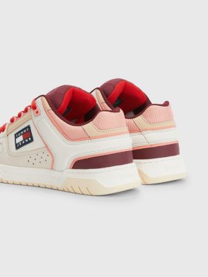 Skater Ledersneaker Mit Cupsole Weiß Tommy Hilfiger