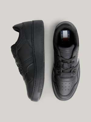 Essential Retro Basketball Trainers Black Tommy Hilfiger