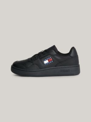 Essential Retro Basketball Trainers Black Tommy Hilfiger