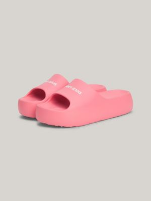 Chunky Platform Pool Slides | Pink | Tommy Hilfiger