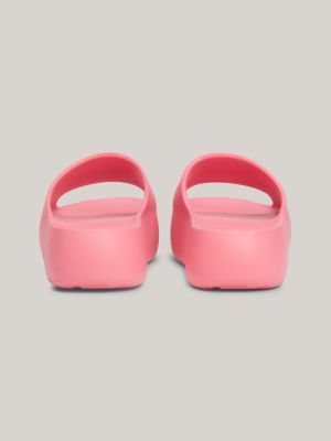 Chunky Platform Pool Slides | Pink | Tommy Hilfiger