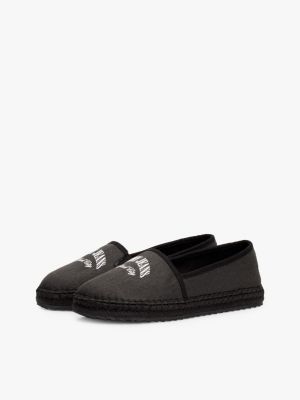 Varsity Logo Espadrilles Black Tommy Hilfiger