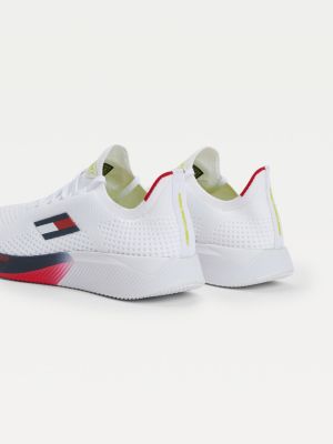 Baskets De Sport Performance En Maille Blanc Tommy Hilfiger