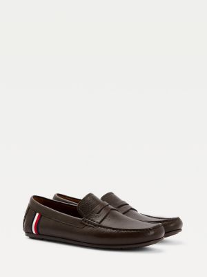 Classics Mokassin Aus Leder Braun Tommy Hilfiger