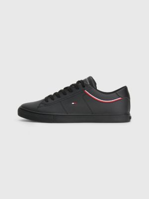 Baskets Essential En Cuir Noir Tommy Hilfiger