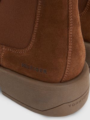 Chelsea Boot Aus Wildleder Braun Tommy Hilfiger