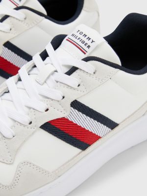 Lichtgewicht Sneaker Met Cupsole En Textuur Wit Tommy Hilfiger
