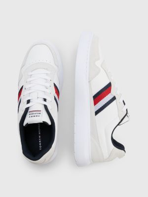 Lichtgewicht Sneaker Met Cupsole En Textuur Wit Tommy Hilfiger