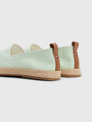 Monogram Espadrilles Green Tommy Hilfiger