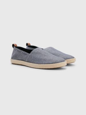 Chambray Linen Espadrilles Blue Tommy Hilfiger