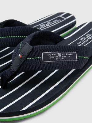 Webbing Logo Flip Flops Blue Tommy Hilfiger