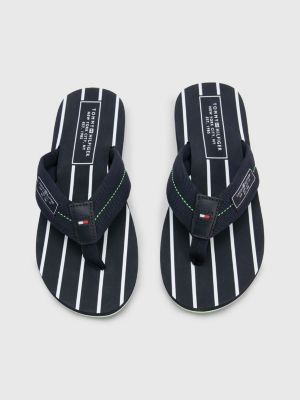 Webbing Logo Flip Flops Blue Tommy Hilfiger