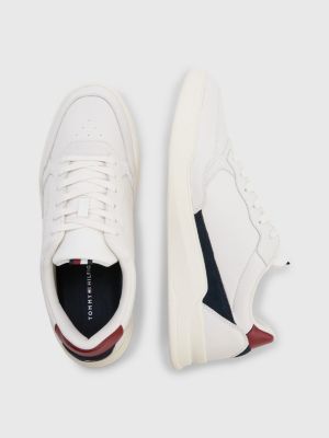 Elevated Sneaker Aus Leder Mit Branding Beige Tommy Hilfiger