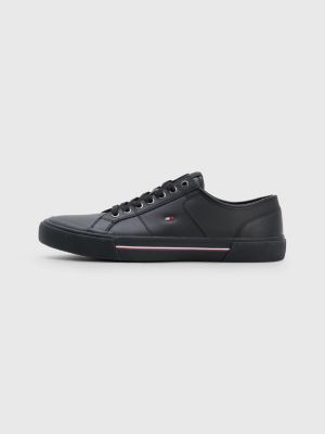 Sneaker Mit Aufgestickter Flag Und Branding Schwarz Tommy Hilfiger