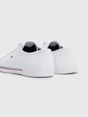 Sneaker Met Signature Details En Vlag Wit Tommy Hilfiger
